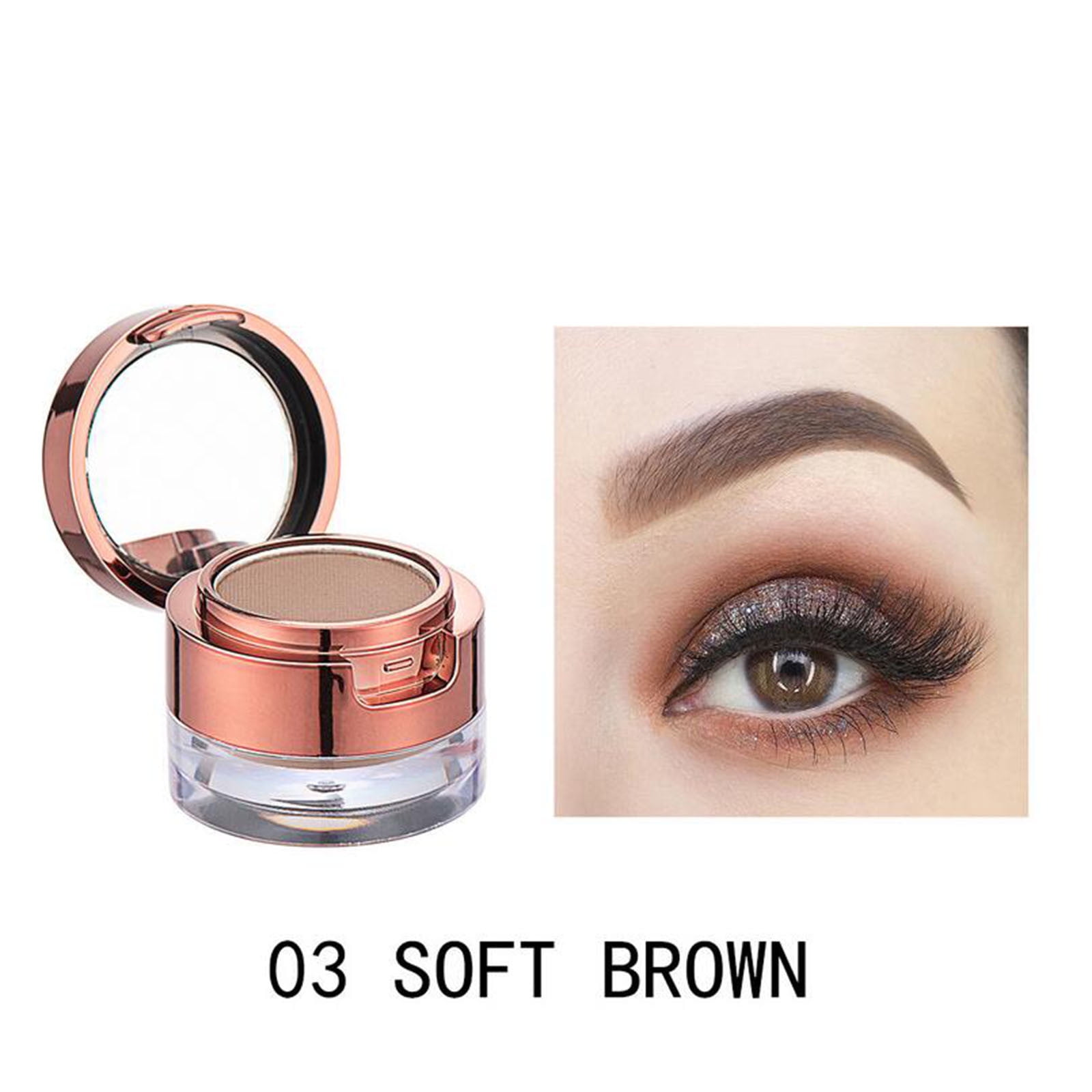 LEHOZIHEQ Double-layer Eyebrow Cream, Eyebrow Powder Combination ...