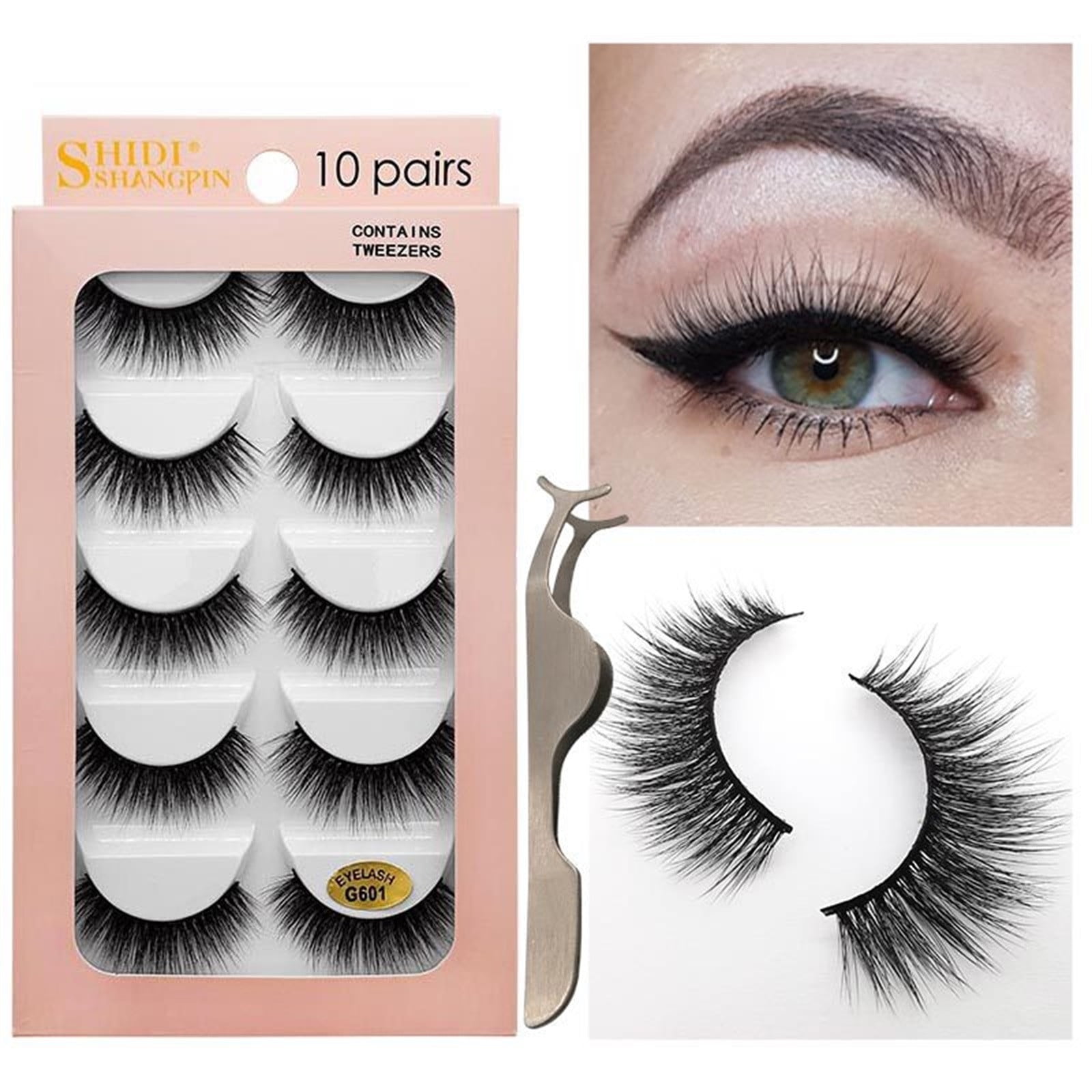 LEHOZIHEQ False Eyelashes, Extension Eyelashes Set, Half Lashes Natural ...