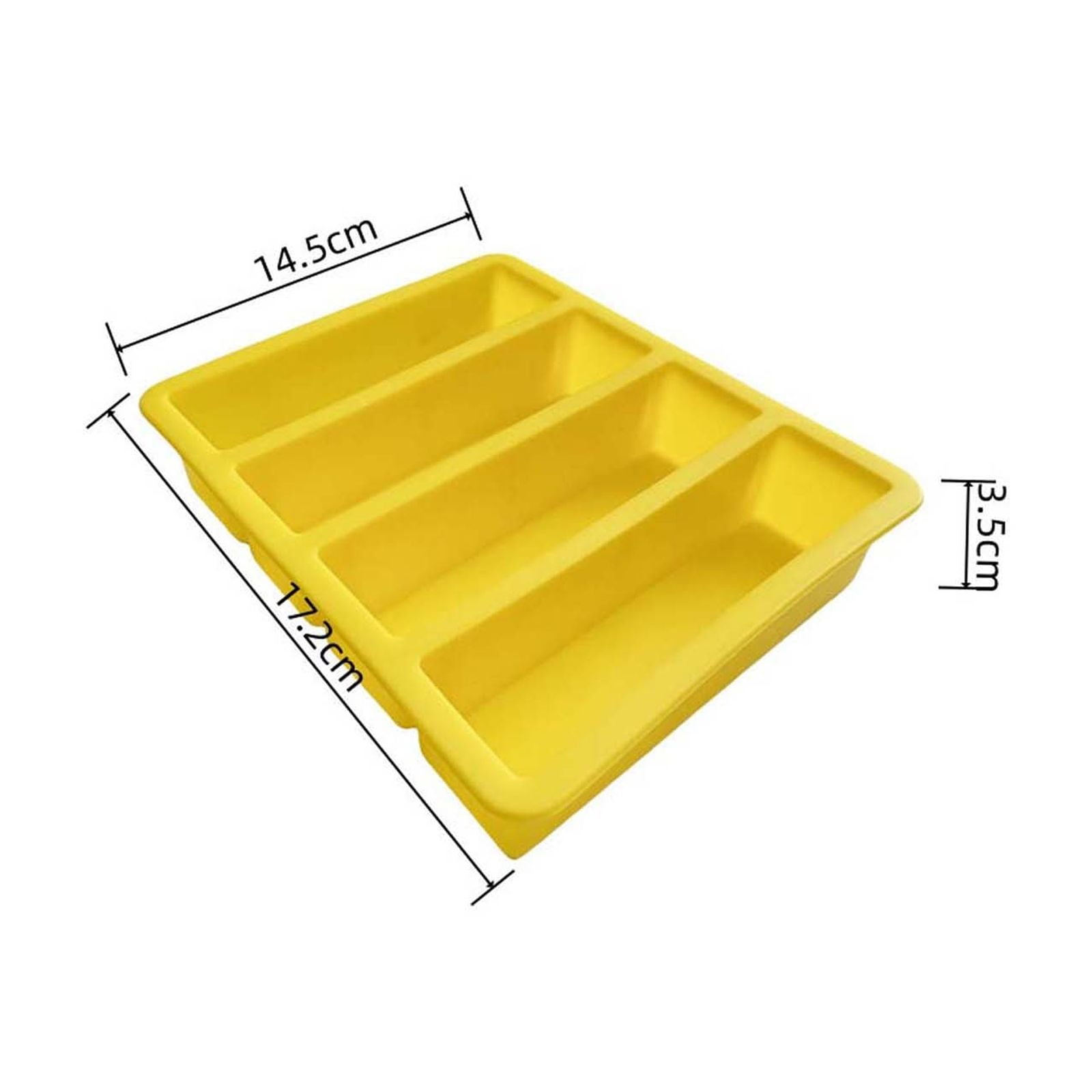 LEHOZIHEQ Ice Cube Tray, for Freezer, Easy to Push 4 Giant Rectangle ...