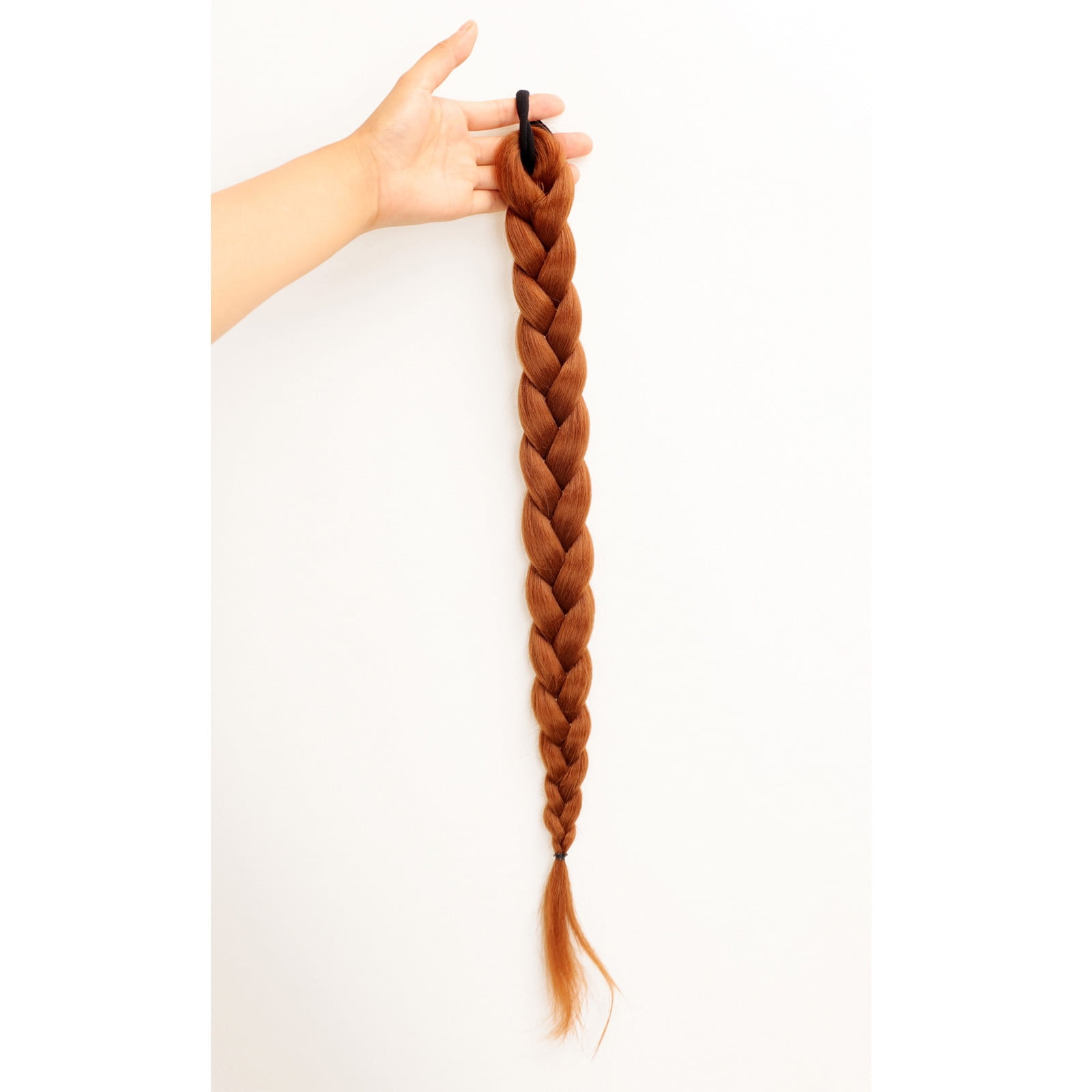 LEHOZIHEQ Long Braid Ponytail Extension with Hair Tie, Straight Sleek ...