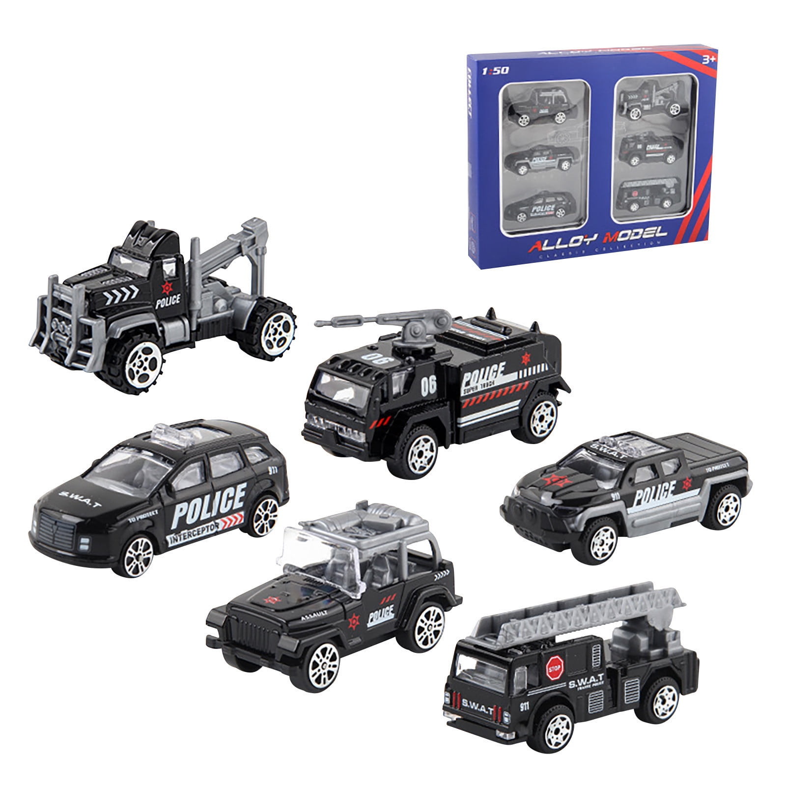 LEHOZIHEQ Metal Toy Cars Set, Mini Toddler Toy Vehicle, Metal Alloy Die ...