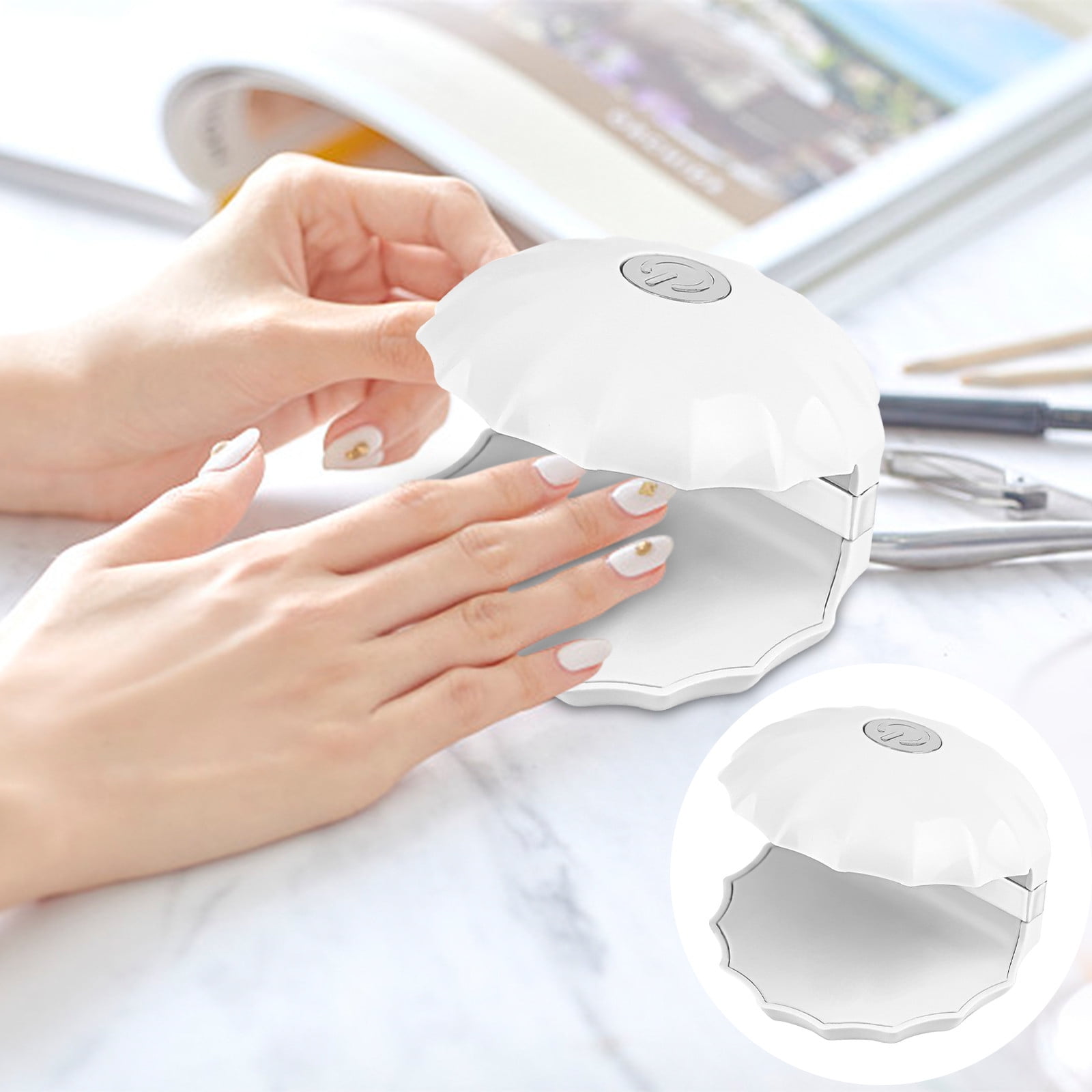 LEHOZIHEQ Nail Fan Dryer for Regular Nail Polish, Portable Nail Dryer ...