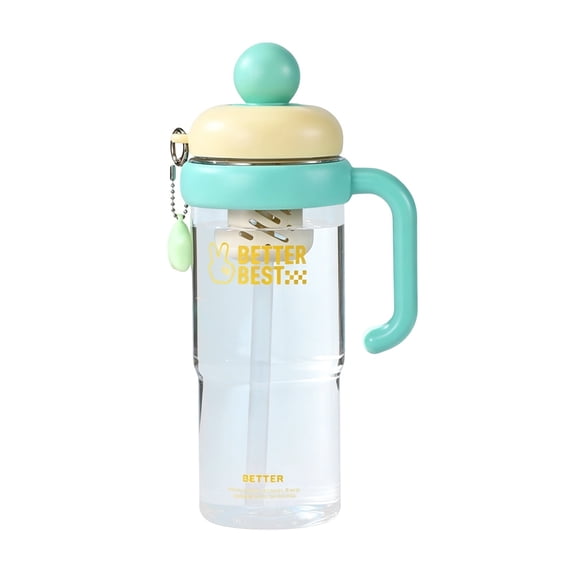 LEHOZIHEQ Plastic Tumbler, BPA-Free Reusable Clear Water Bottle with ...