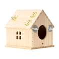 LEHOZIHEQ Solid Wood Parrot Breeding Box, Spacious Wooden Nest Box For ...