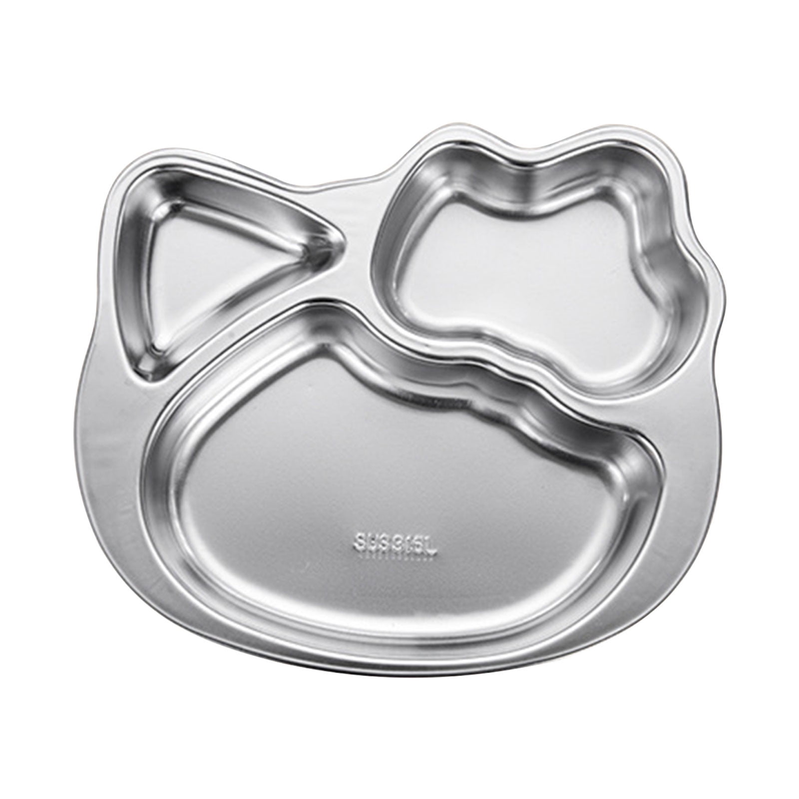 LEHOZIHEQ Stainless Steel Divided Plate, Shaped Plates, 3 Sections ...