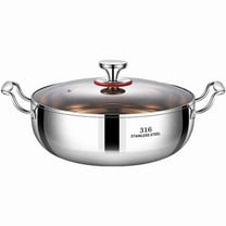 Kapp 6QT Stainless Steel Casserole Dutch Oven Stockpot, Induction ...