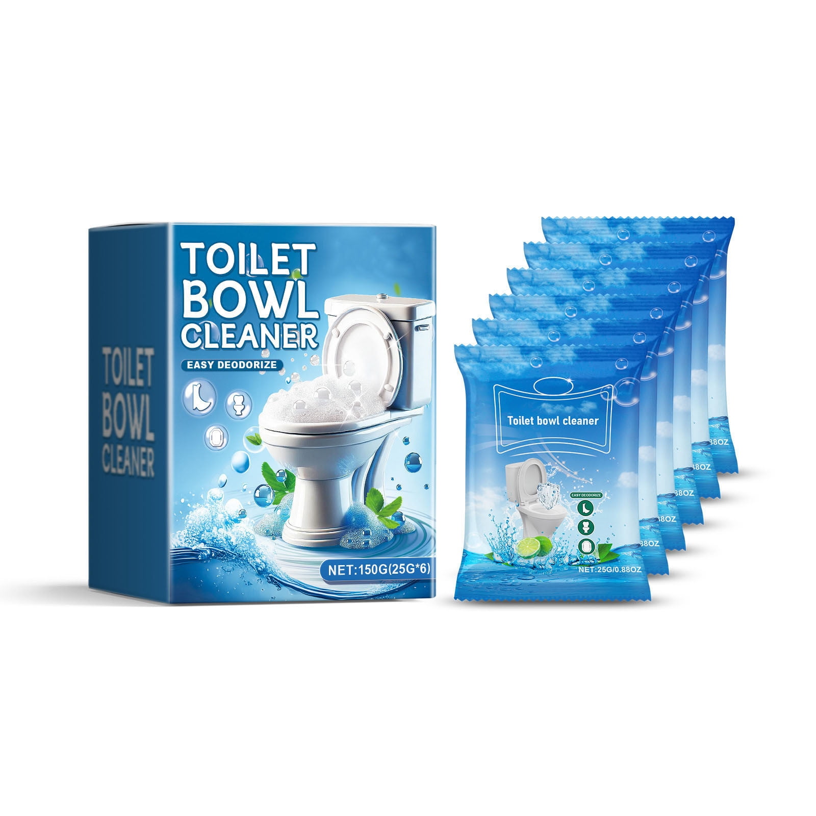 LEHOZIHEQ Toilet Bowl Cleaner Powder, Self-Activating Toilet Cleaner ...