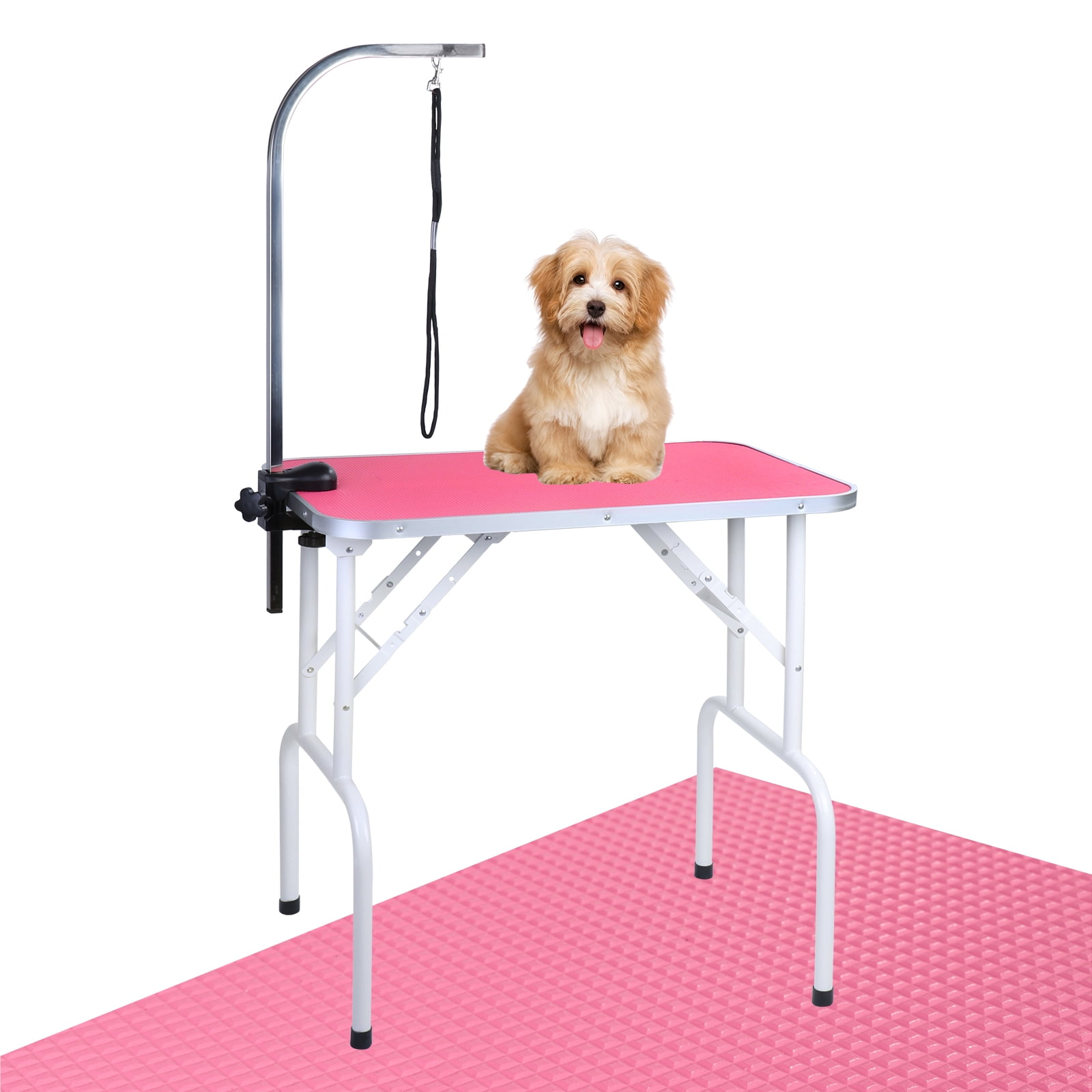 LEIBOU Pet Dog Grooming Table Foldable Grooming Table Heavy Duty Iron ...