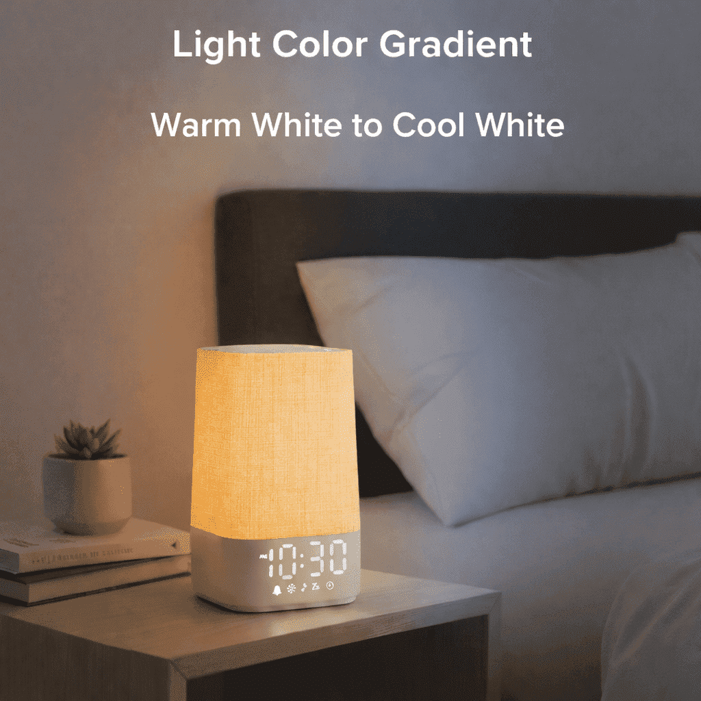 LEIKE Alternative Sunrise Alarm Clock with White Noise Sound Machine ...