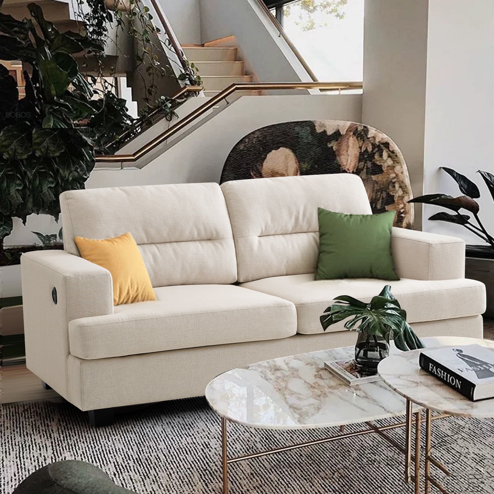 LEISLAND 70 Inch Sofa Couch, Modern Loveseat Couch with Removable ...