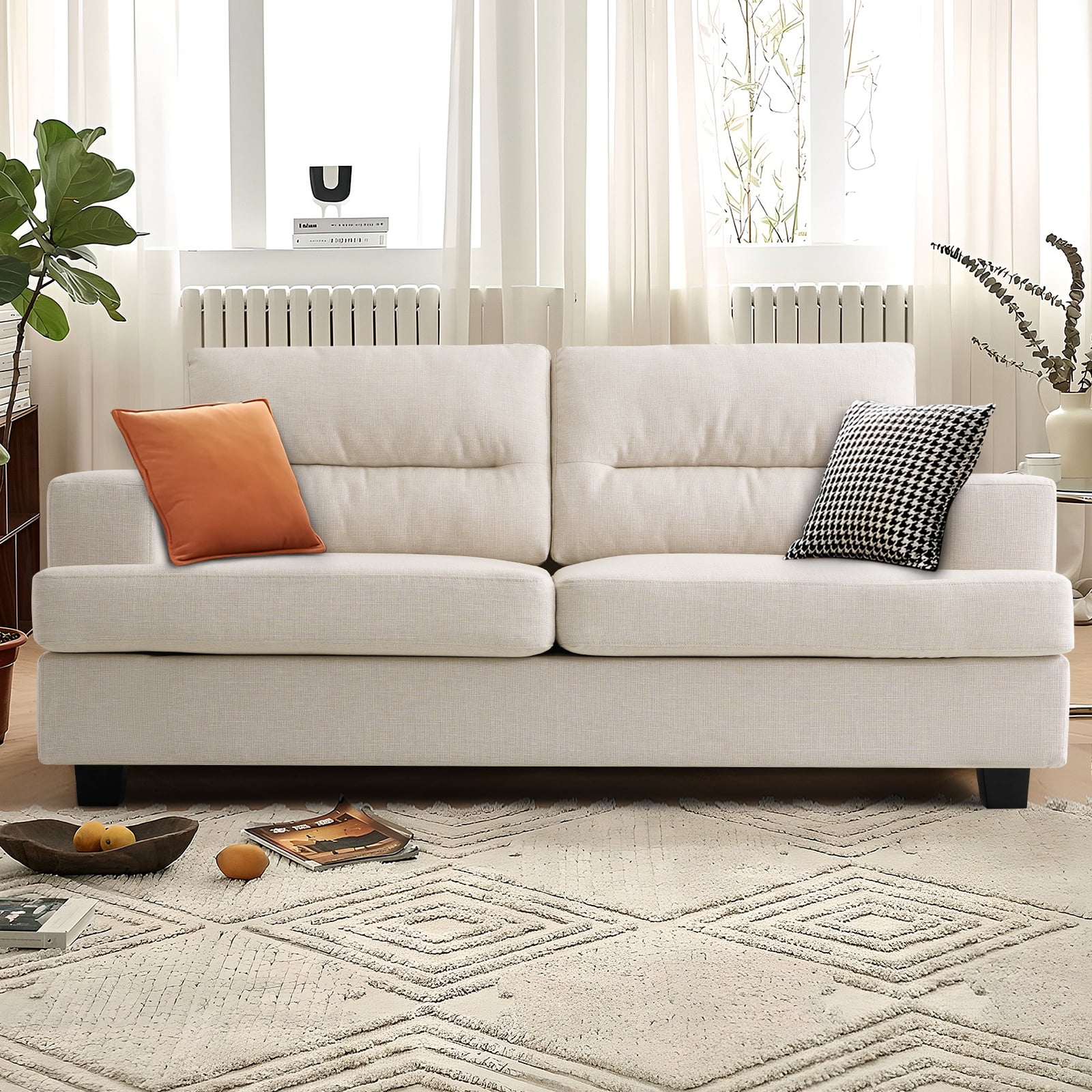 LEISLAND 70 Inches Moderm Couches Sofas for Living Room, 2 Seater Sofa ...