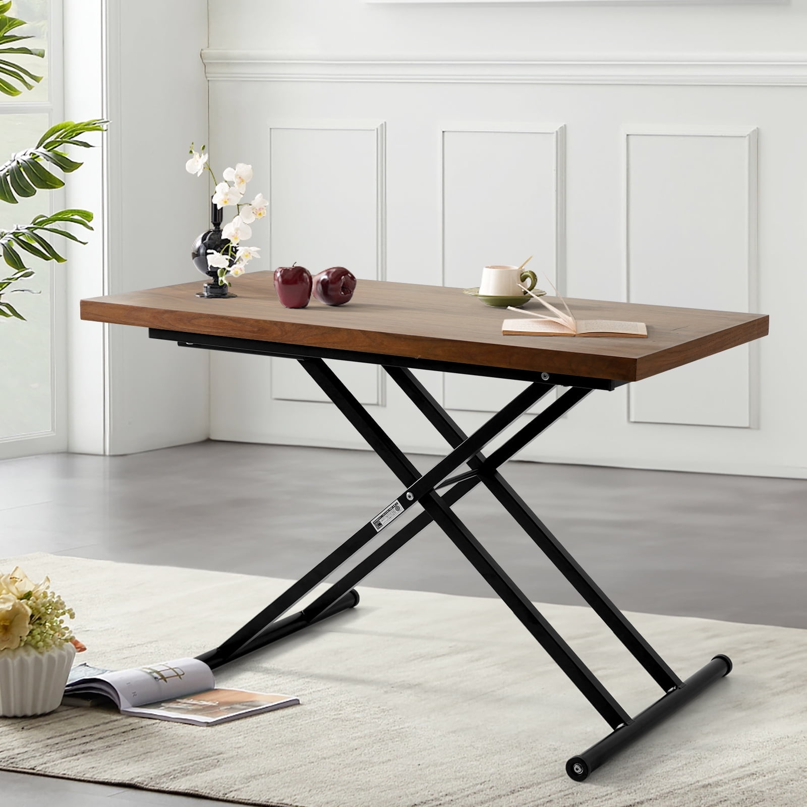LEISLAND Folding Table, Lift Top Coffee Table for Living Room Modern ...