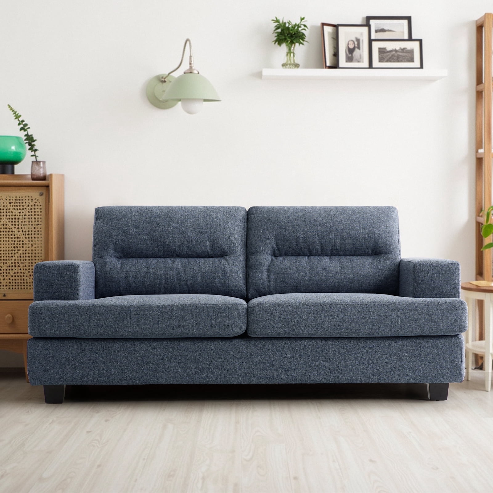 LEISLAND Modern Sofas for Living Room, 2 Seater Sofa Loveseat with ...