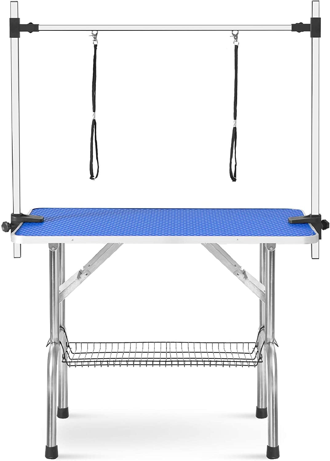 LEISURE ZONE Dog Grooming Table, Adjustable Height Trimming Grooming ...