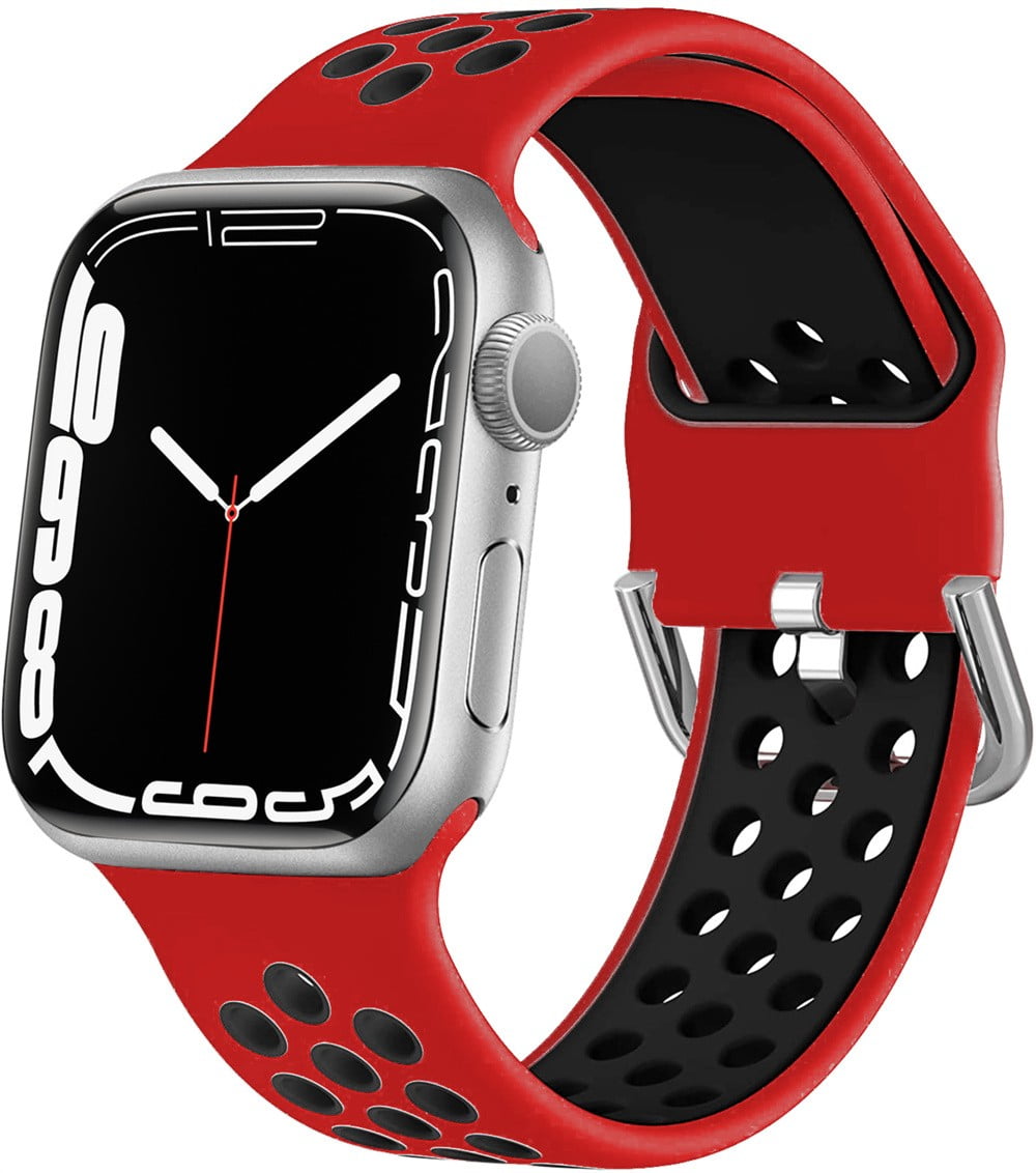 LEIXIUER Silicone Compatible for Apple Watch Bands 38mm 40mm 42mm 44mm ...