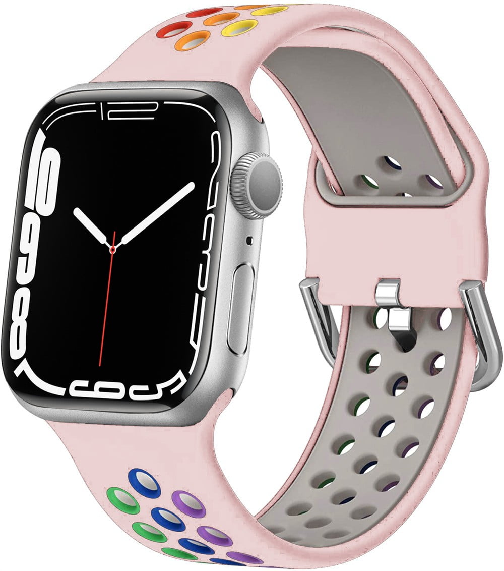 LEIXIUER Silicone Compatible for Apple Watch Bands 38mm 40mm 42mm 44mm ...
