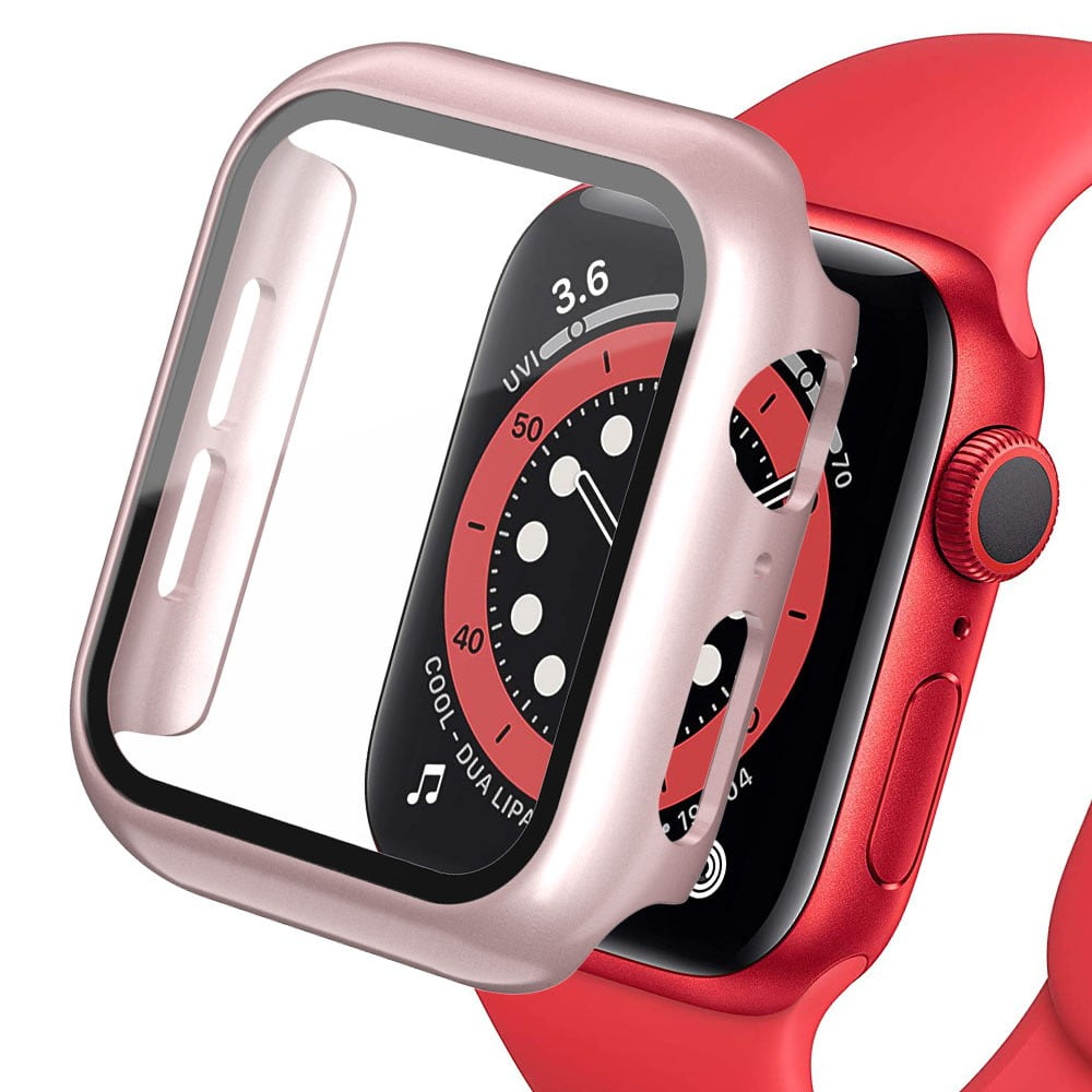 LEIXIUER Tempered Glass+Matte Watch Cover Compatible with Apple Watch ...