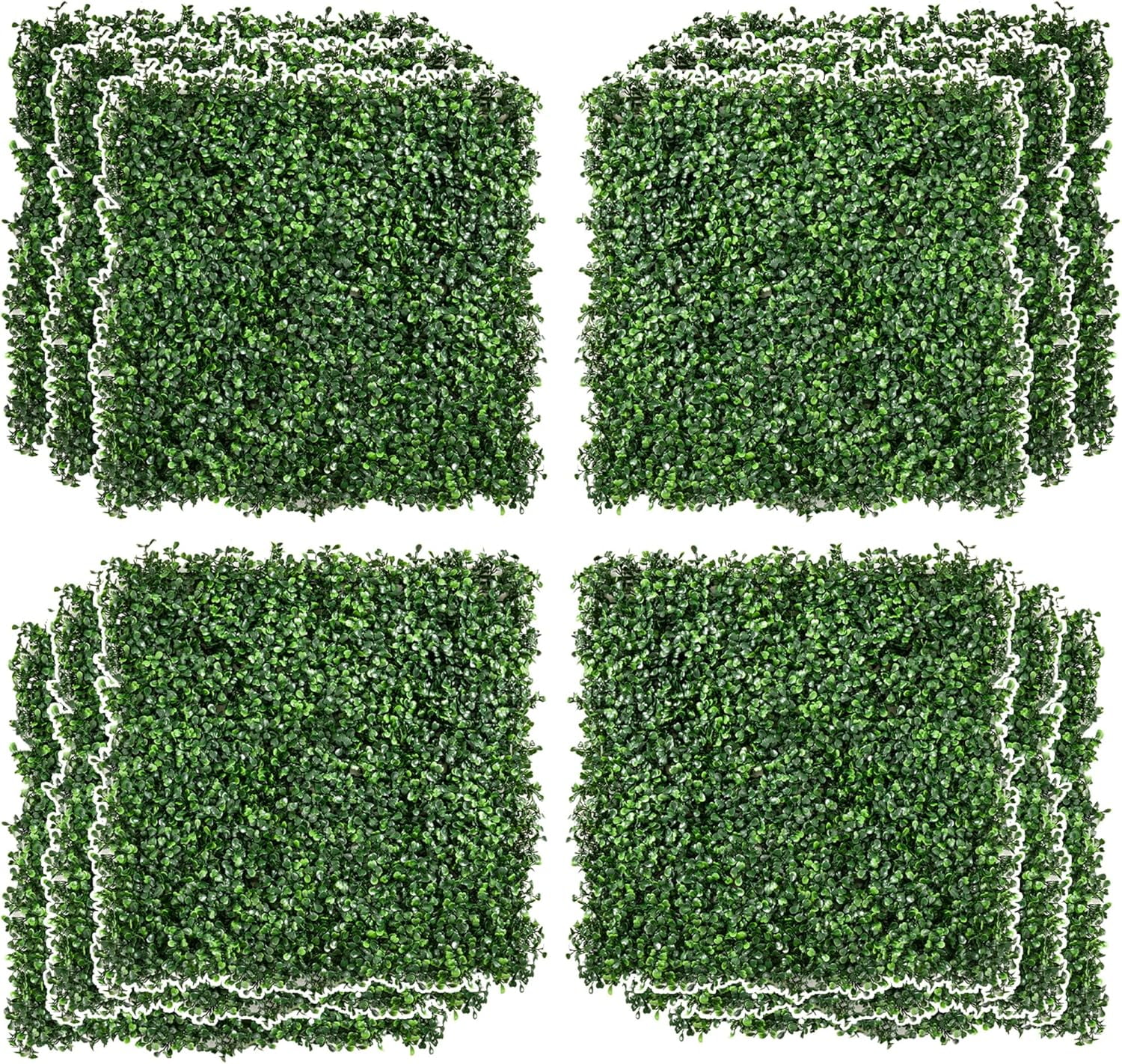 LEIYY 12PCs Grass Wall Panels, 20" x 20" Artificial Grass Wall Decor ...
