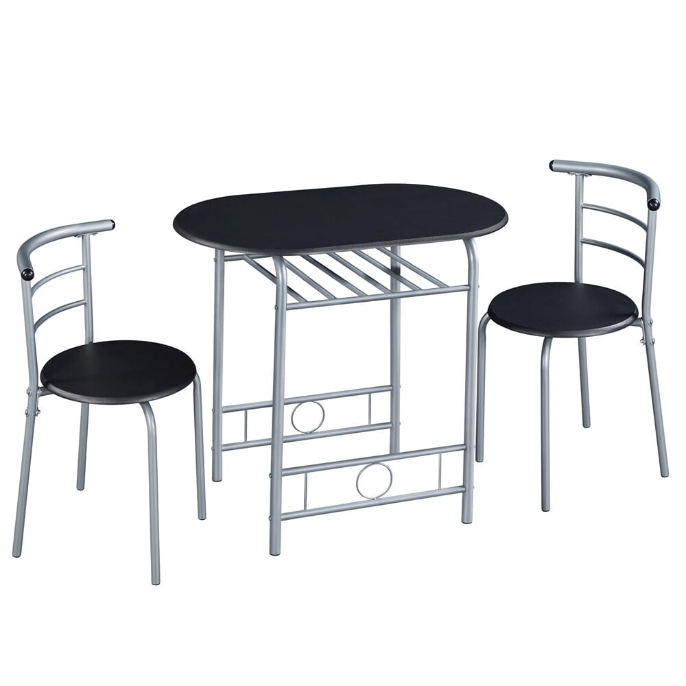 LEIYY 3 Piece Dining Table Set, Kitchen Table & Chair Sets for 2 ...