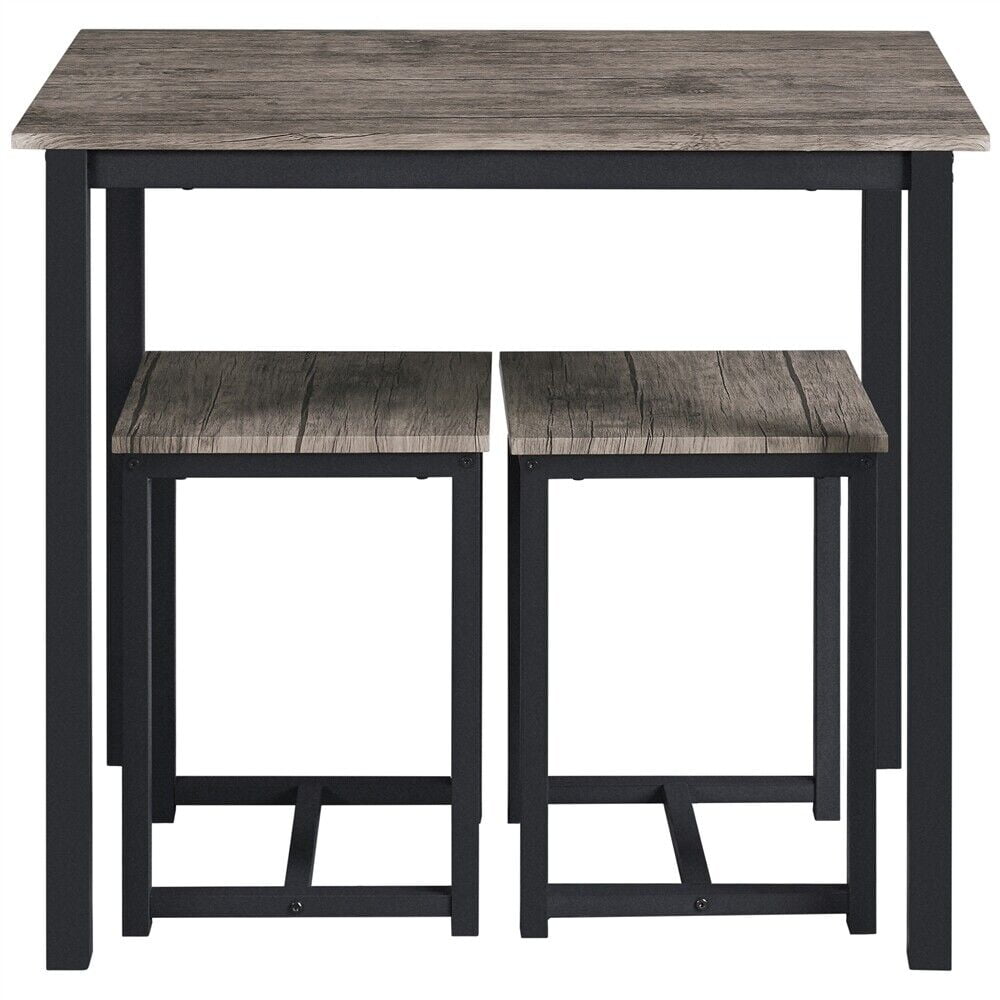 LEIYY 3 Piece Dining Table Set - Kitchen Table & Chair Sets for 2 ...