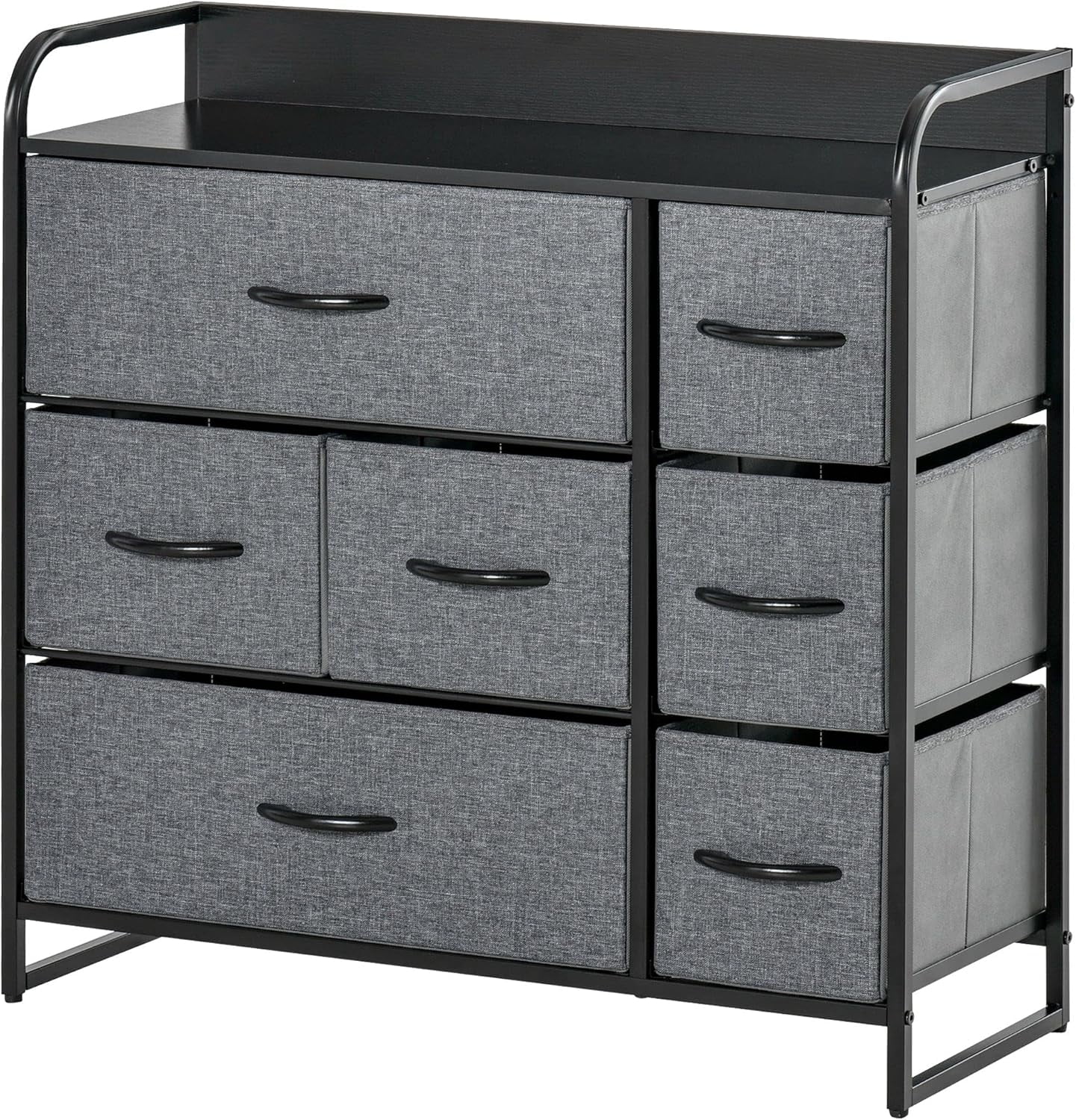 LEIYY 7-Drawer Fabric Dresser for Bedroom ,Tall Storage Tower w ...