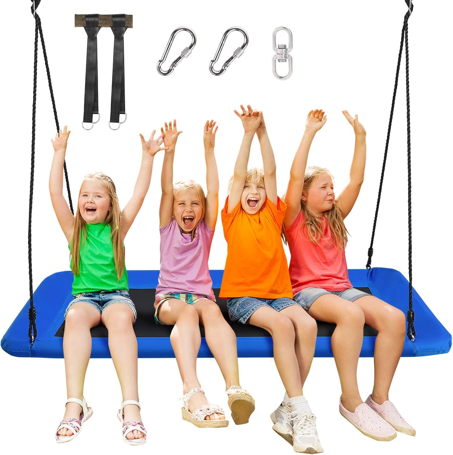 LEIYY 700lb Giant 60'' Platform Tree Swing for Kids and Adults, Wear ...