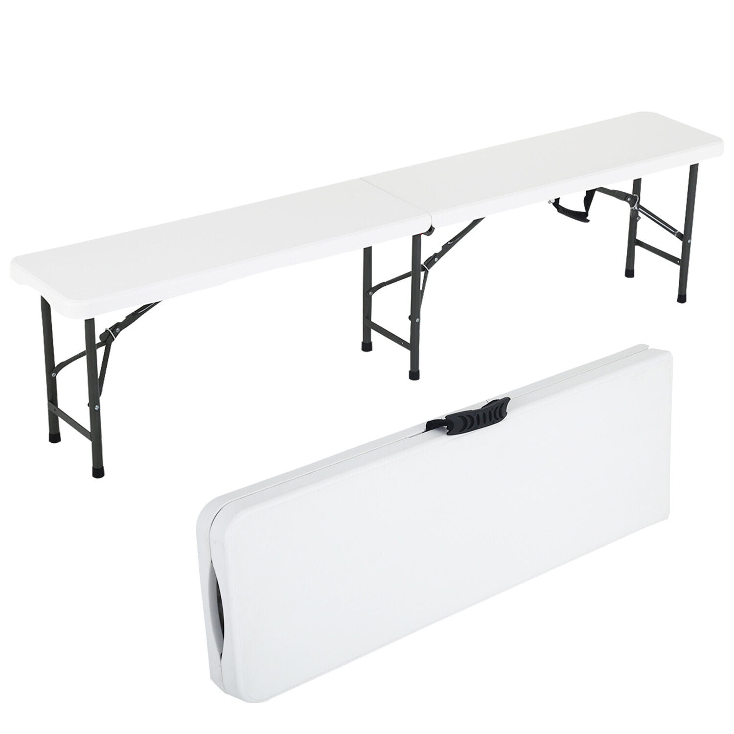 LEIYY Folding Bench Seat, Foldable Bench Seating with Carrying Handle ...