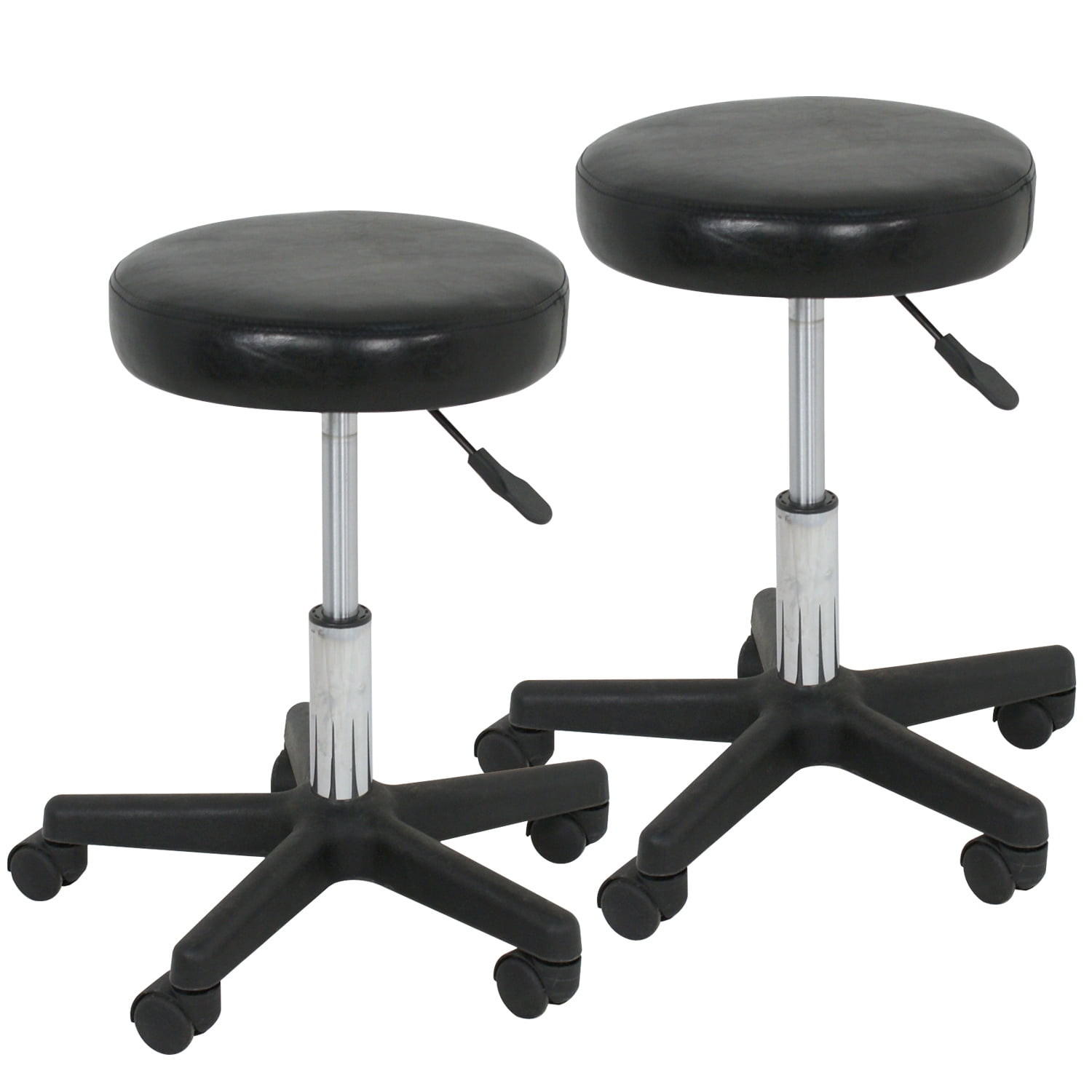 LEIYY Rolling Stools with Wheels, 400 LBS Weight Capacity Adjustable ...