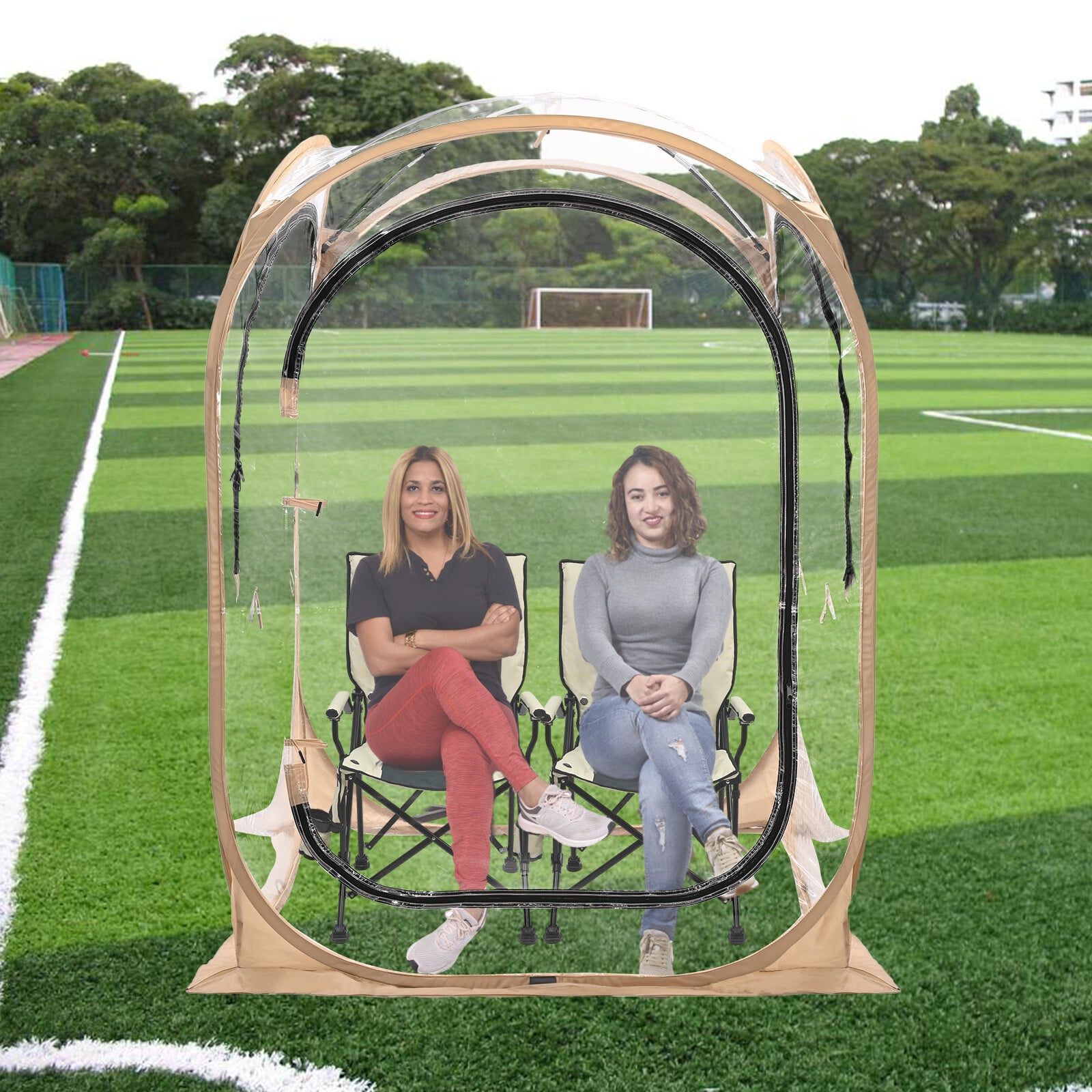 LEIYY Sports Tent Instant Pop-Up Tent Shelter Weather Proof Pod Clear ...