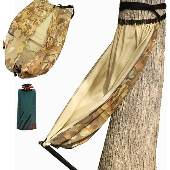 LEJHVAQK Adjustable Hunting Seat – Portable Camouflage Tree Stand Chair ...