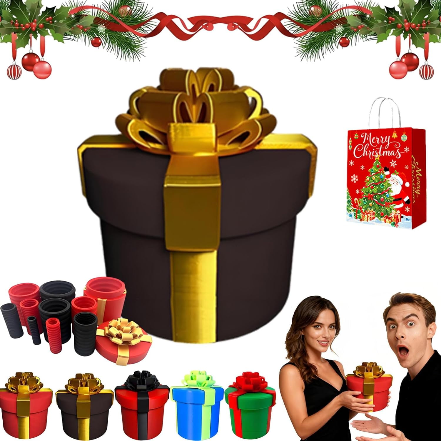 LEJHVAQK Annoying Nested Screw Gift Box - Prank Nesting Box for Cash ...