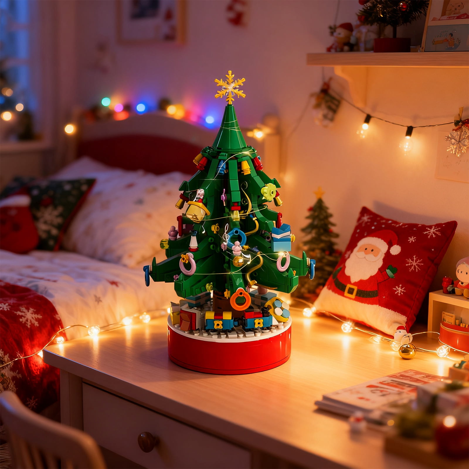 LEJHVAQK Christmas Tree Building Blocks Advent Calendar 2025 – 24 Day ...