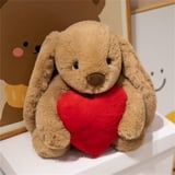 LEJHVAQK Heart Bunny Plush 11.8" - Adorable Cuddly Rabbit Stuffed ...
