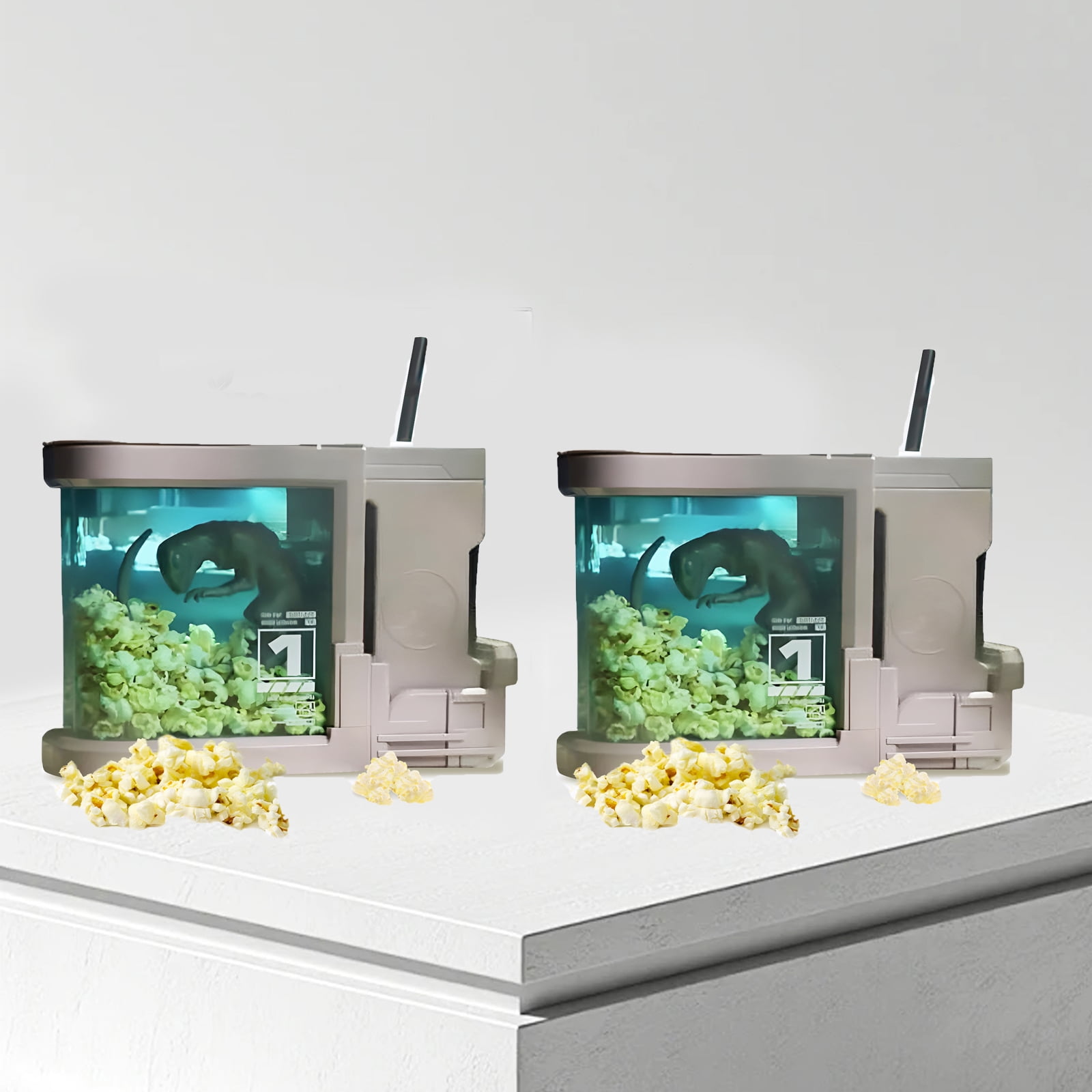 LEJHVAQK Jurassic Park Popcorn Bucket & Drink Cup in One Jurassic Park ...