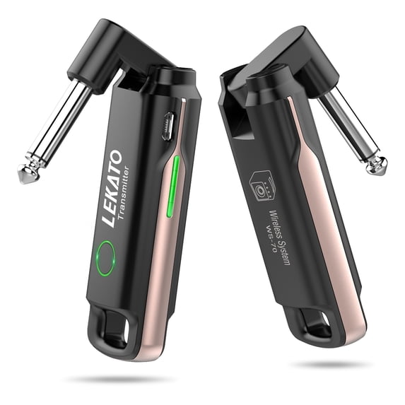 LEKATO WS-70 Wireless Guitar System UHF Wireless Guitar Transmitter ...