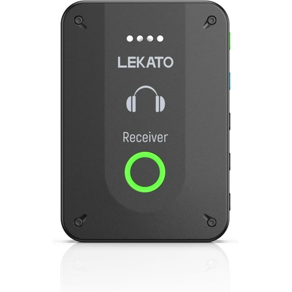LEKATO Wireless in Ear Monitor System MS-2, Upgraded 2.4G Stereo IEM ...