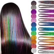 Hair Tinsel Strands With Tools 12 Colors Strands Fairy Hair Heat ...