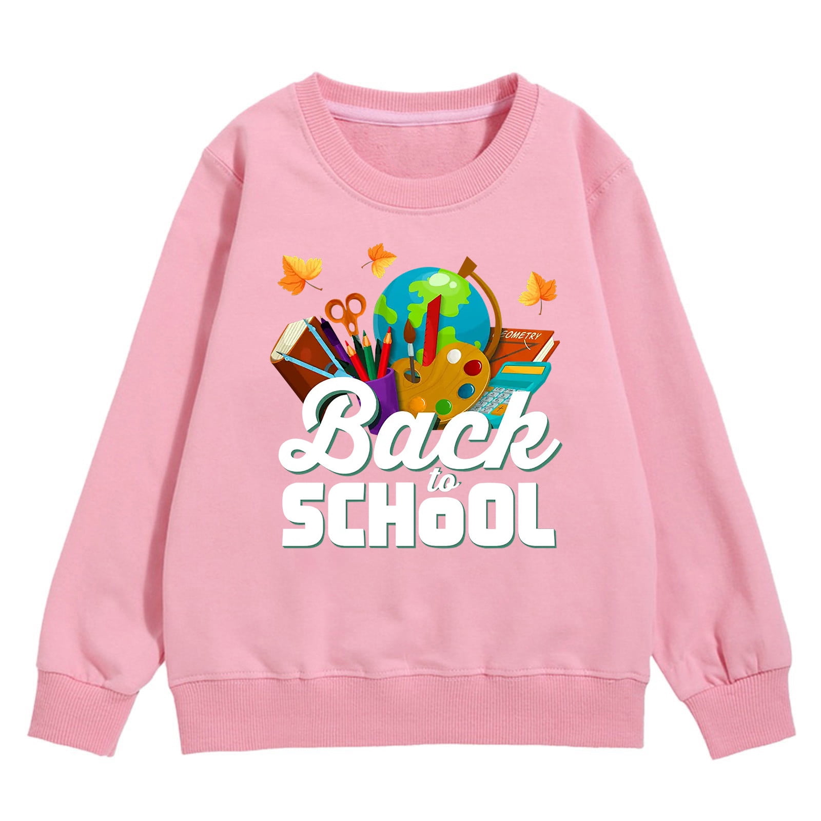 LEKDFST Boys Girls Back To School Sweatshirt Cute Graphic First Day of ...