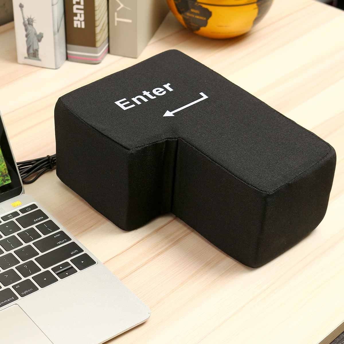 LEKDFST Giant Enter USB Big Enter Key Relieve Stress Toy, Creative ...