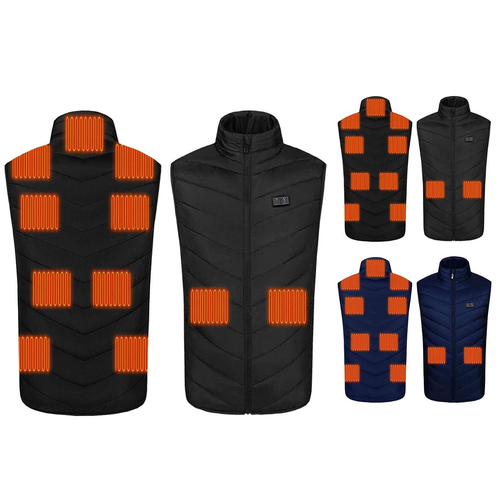 LEKDFST Heated Vest for Men 11 Heat Zones Smart Electric Heating Vest ...