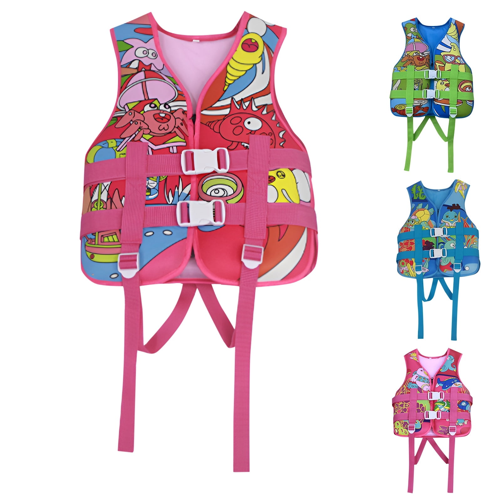 LEKDFST Kids Swim Vest, Toddlers Float Jacket for Boys Girls Buoyancy ...
