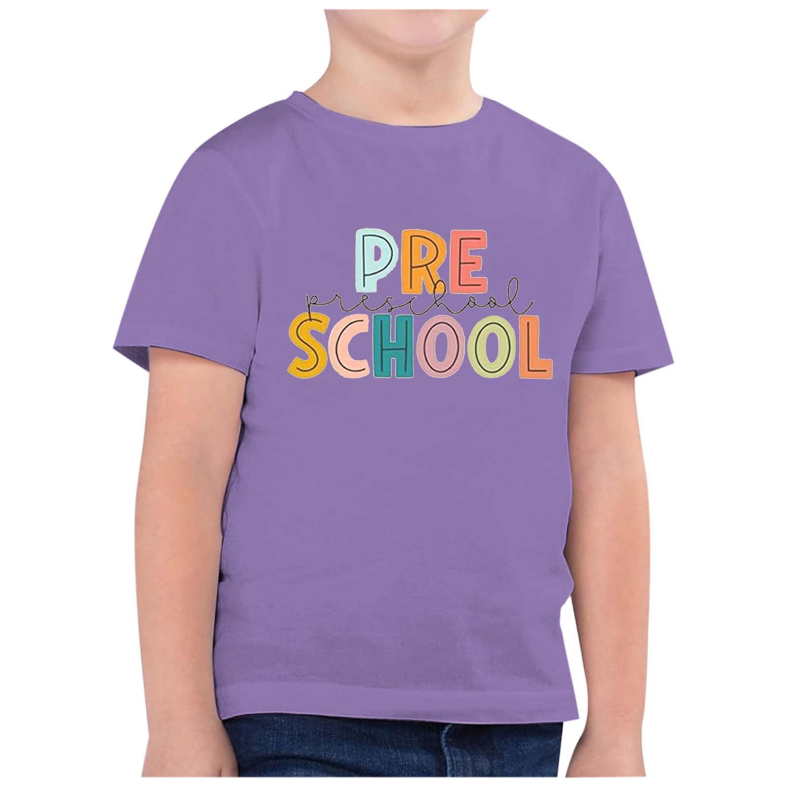 LEKDFST Kindergarten Graphic Tees for Boys Girls First Day of Preschool ...