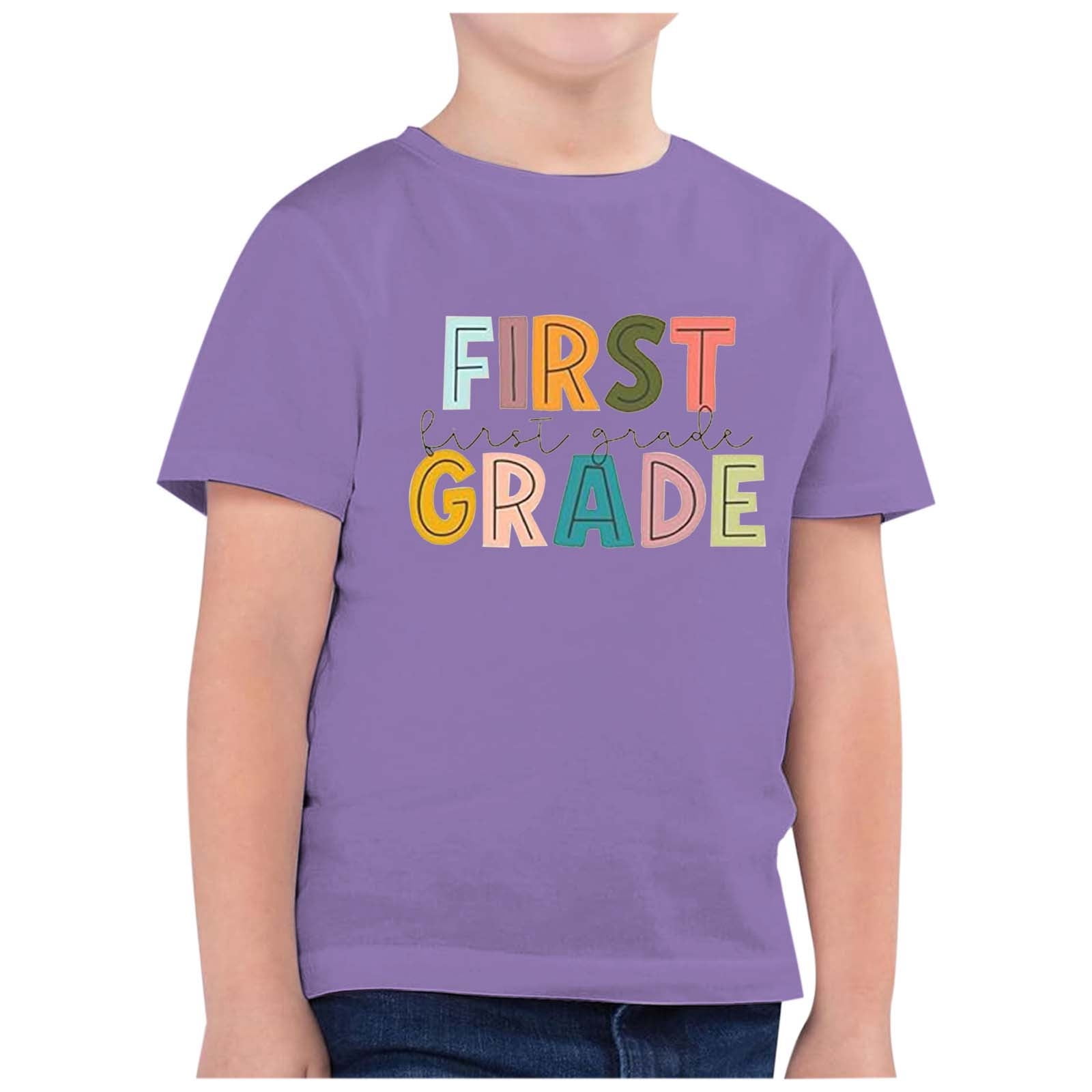 LEKDFST Kindergarten Graphic Tees for Girls Boys First Day of Preschool ...