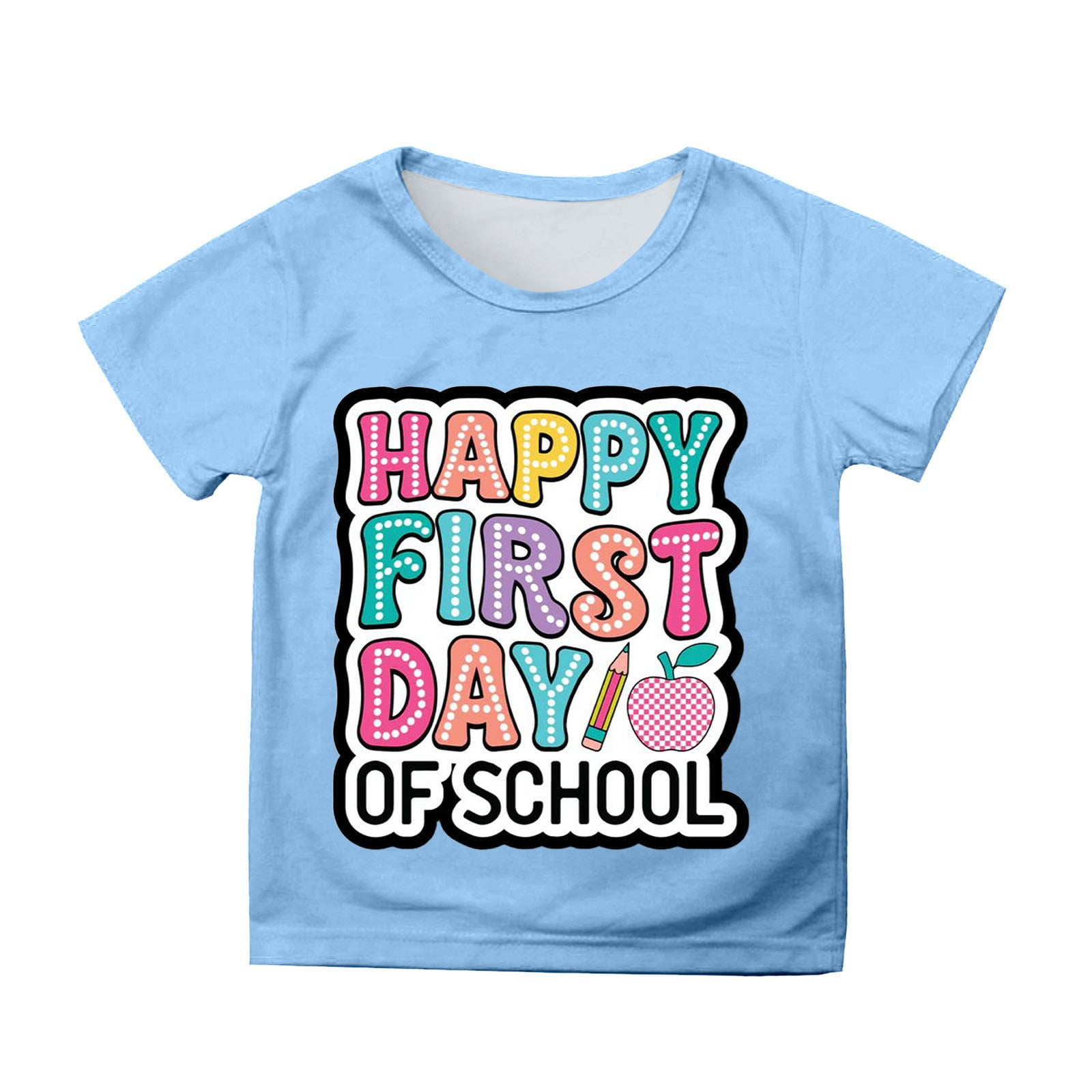 LEKDFST Kindergarten Graphic Tees for Kids Girls Boys Back to School T ...