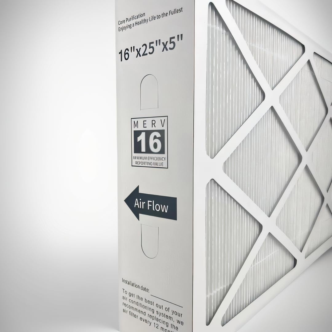 LGM X6672 16x25x5 AC stove HVAC air filter, MERV 16, suitable for ...