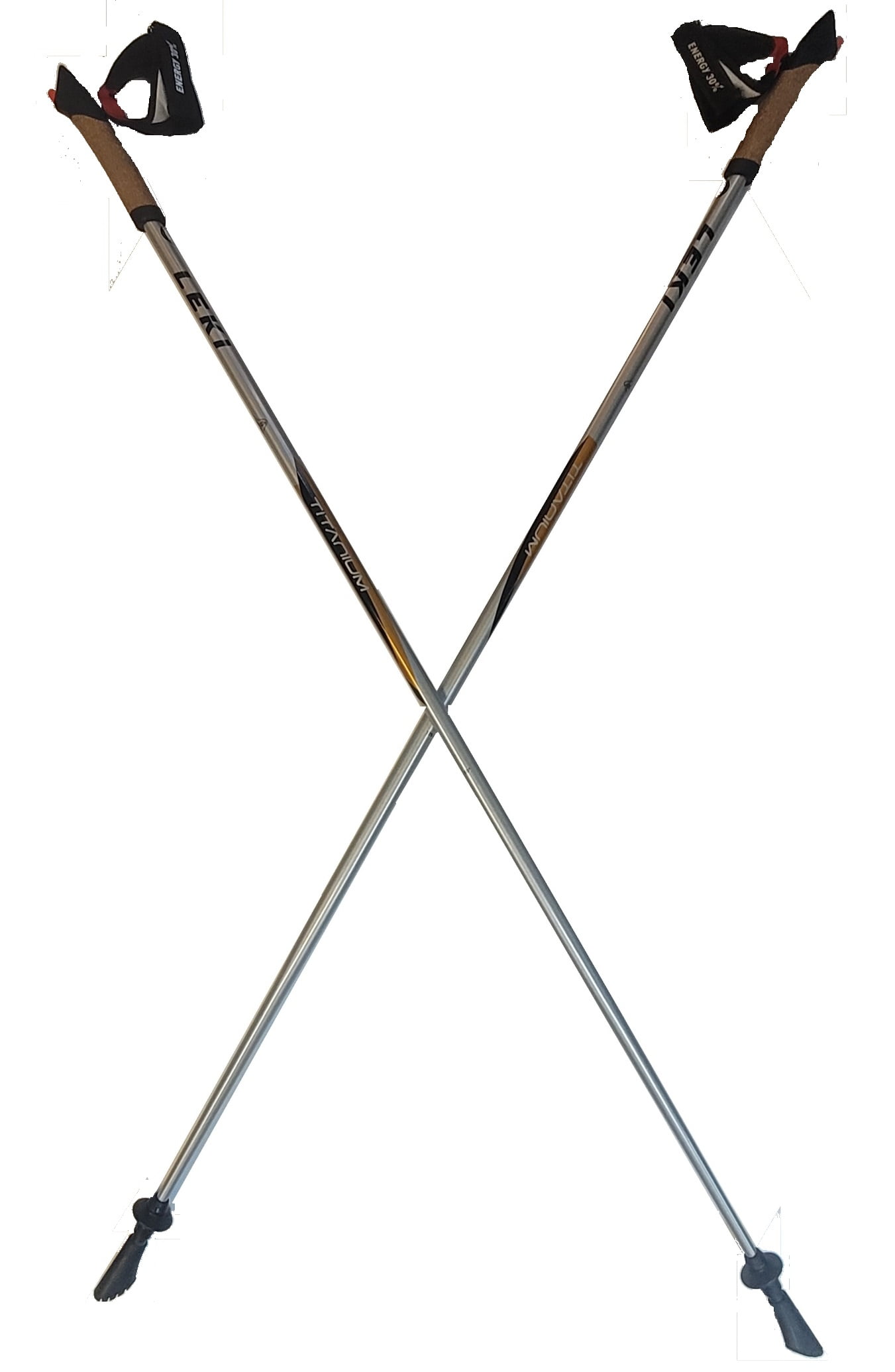 LEKI Nordic Walking Titanium AirFOIL Walking Pole 115cm - Walmart.com