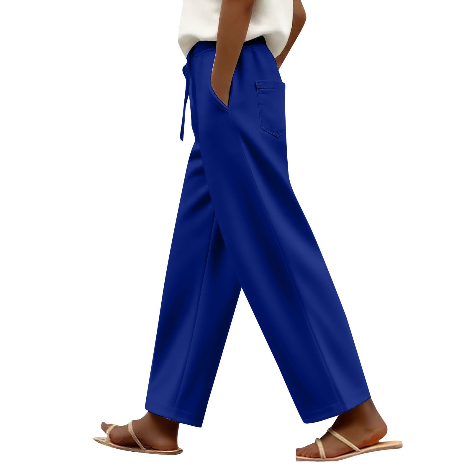 LEKODE Ankle Length Pants for Women Lounge Pants Spring Pants for Women ...