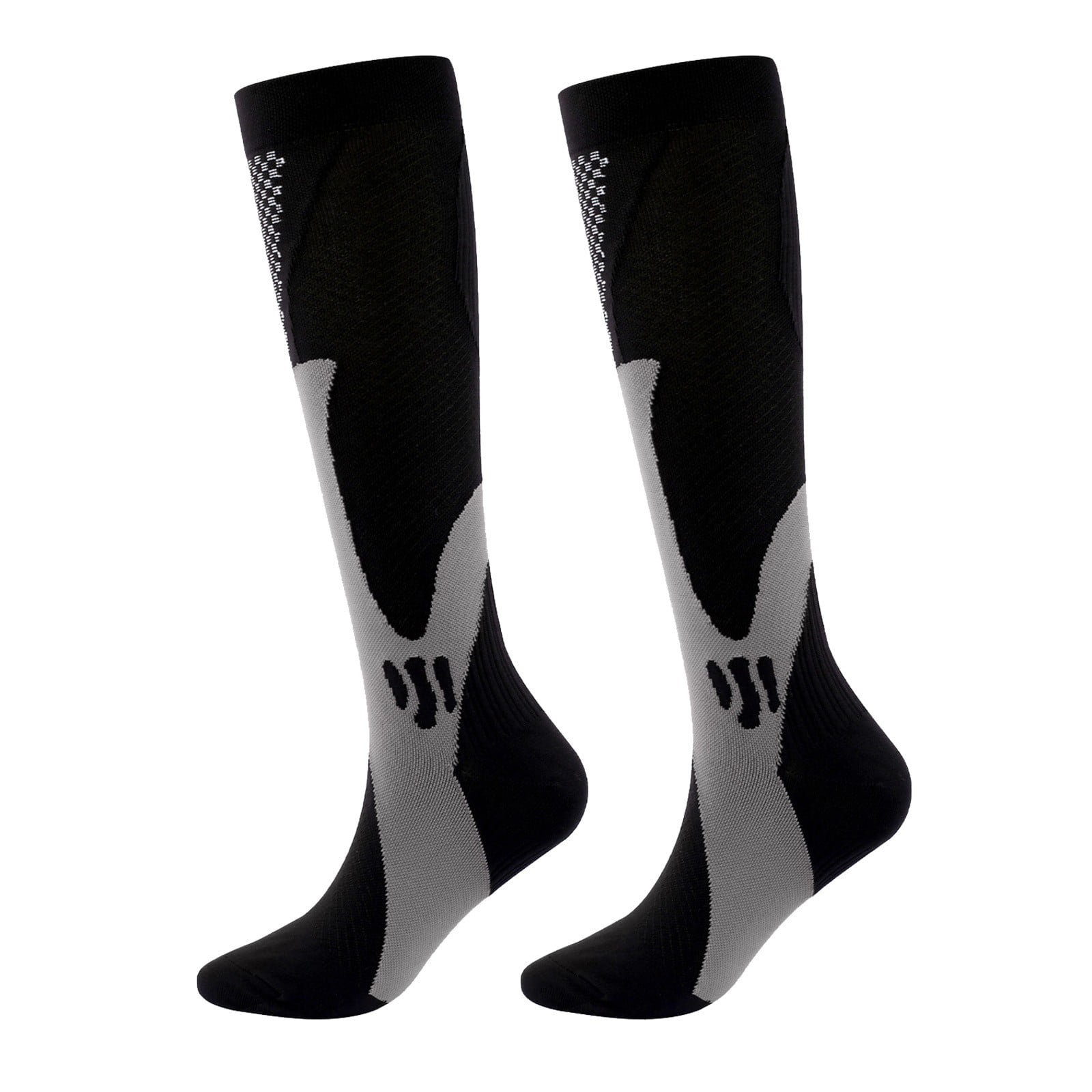 LEKODE Knee Length Compression Socks Running Socks Long Athletic Socks ...