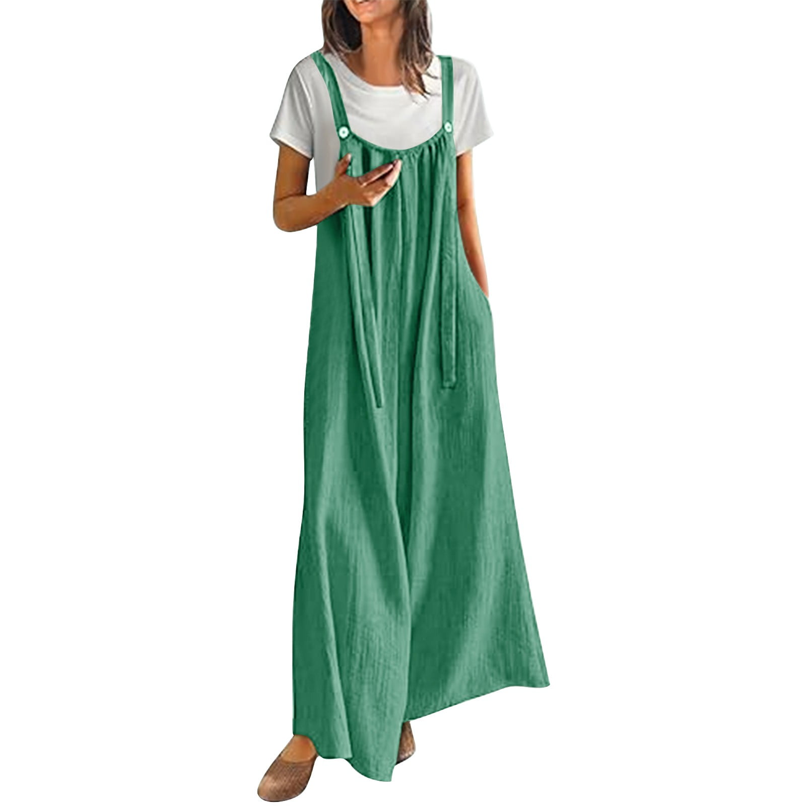 LEKODE Wide Leg Sweatpants Women Rompers for Mom Womens Jumpsuit Plus ...
