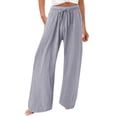 LEKODE Women's Pants Barrel Pants Women Wide Leg Pants Woman Comfy ...